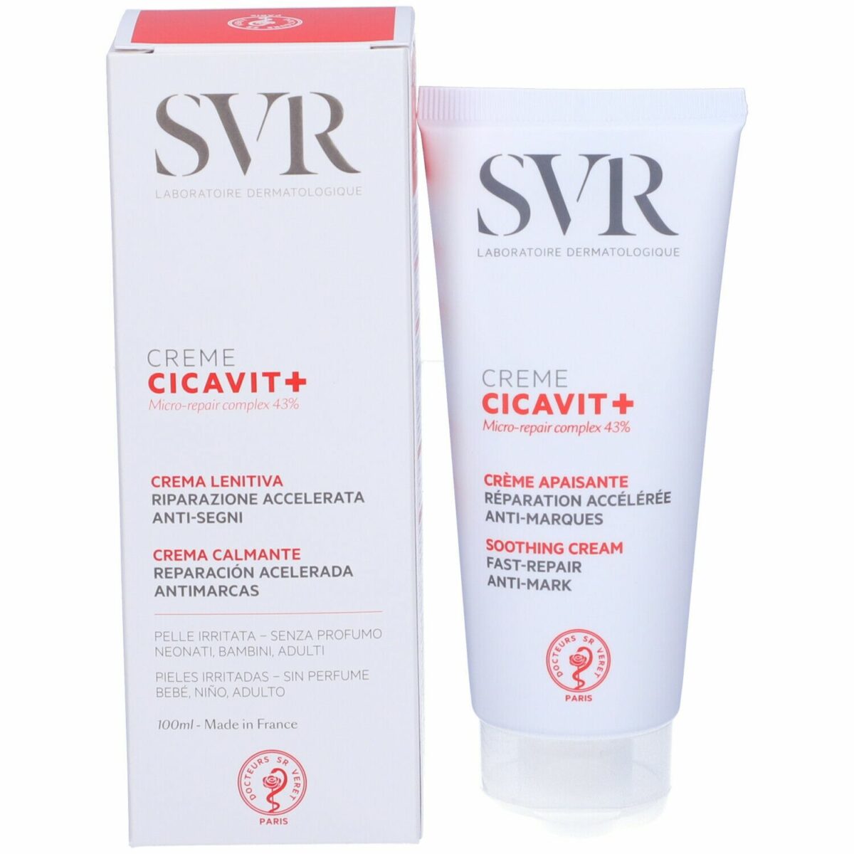 SVR Cicavit+ Crème Apaisante 100ml - MaPara Tunisie