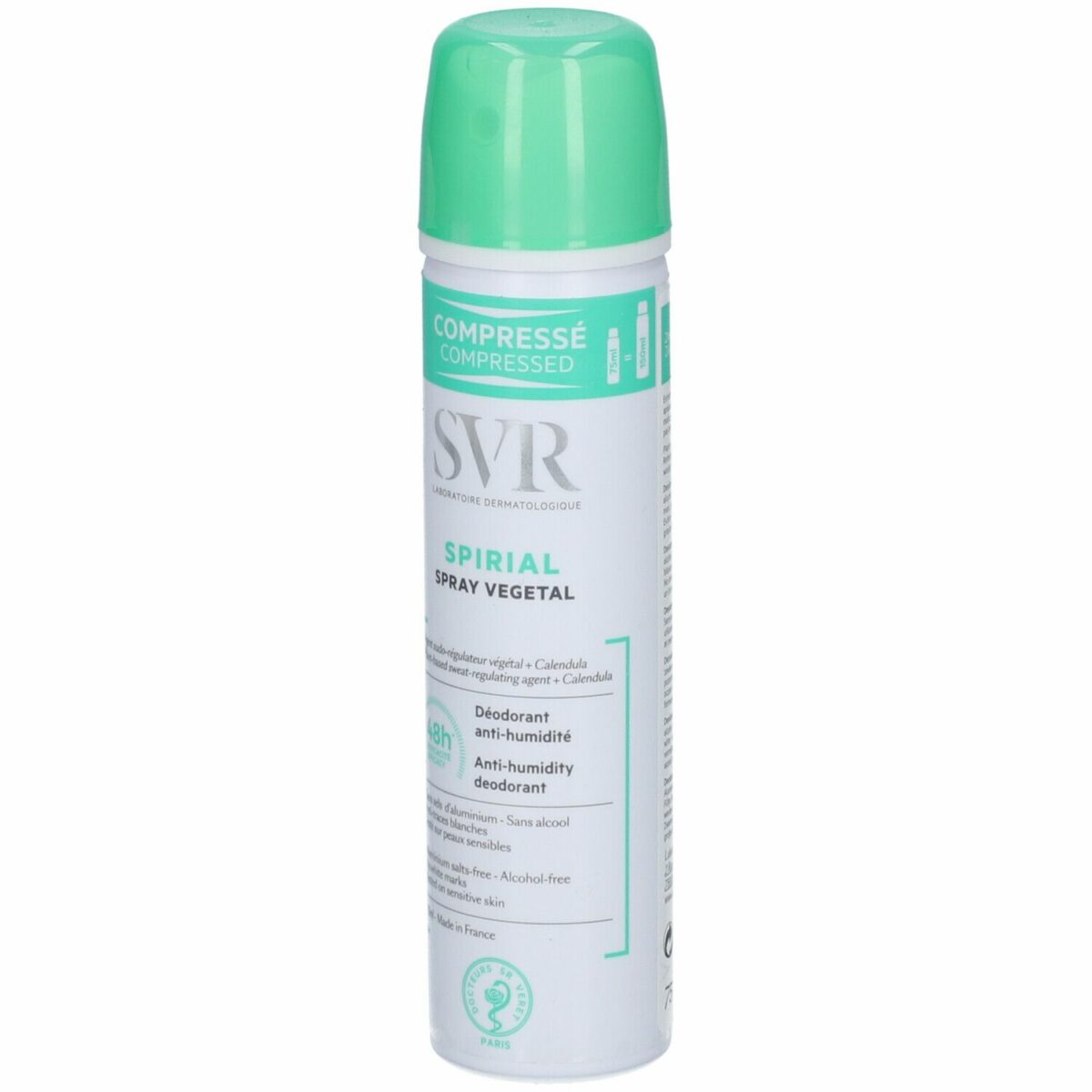 SVR Spirial Deo Spray Vegetal 75ml - MaPara Tunisie