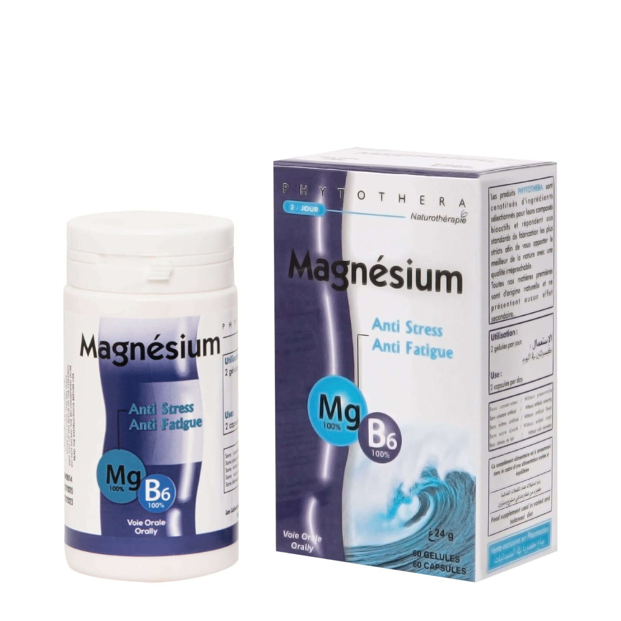 PHYTOTHERA Magnesium 60 Gelules - MaPara Tunisie