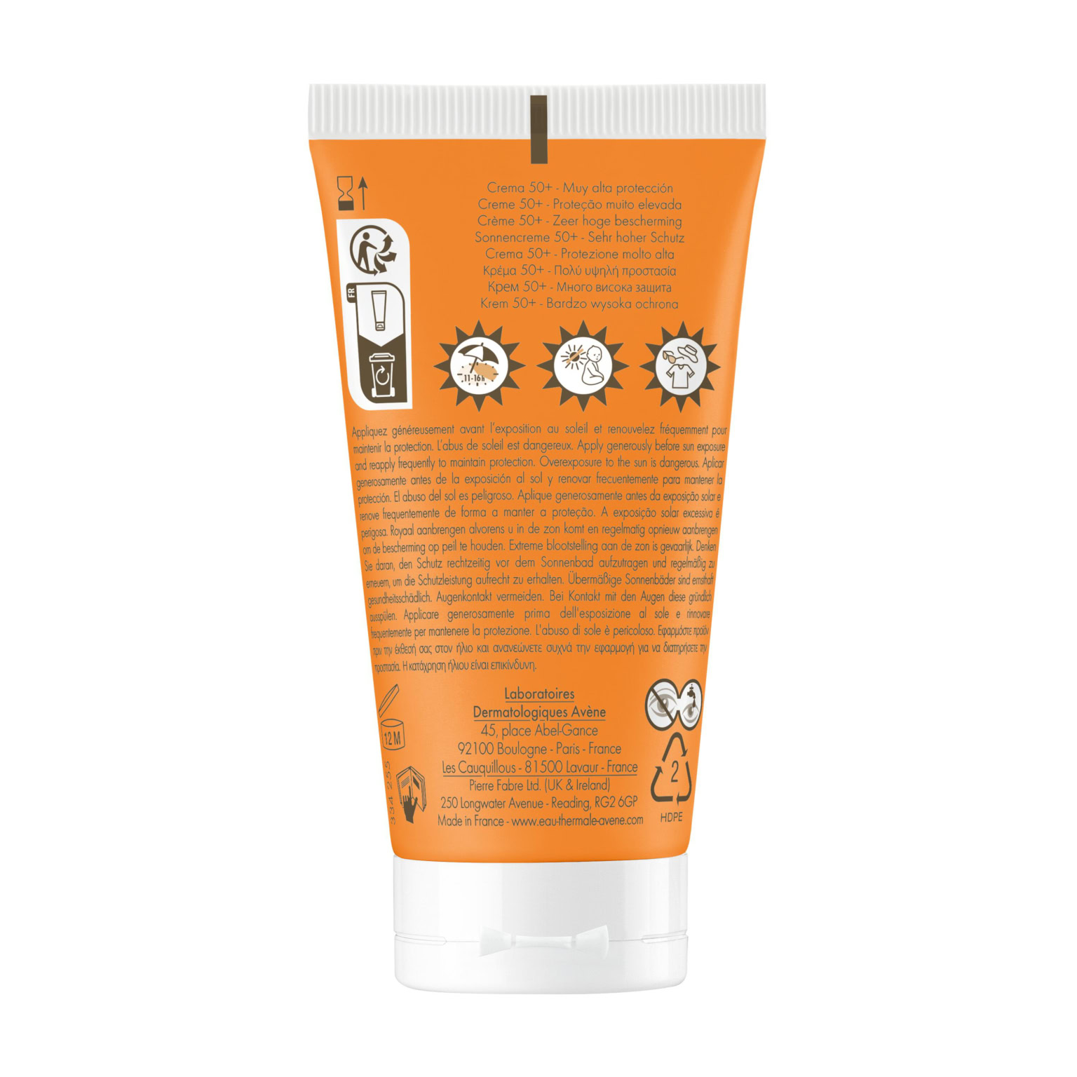 AVÈNE Crème Solaire SPF50+ - 50 ML - MaPara Tunisie