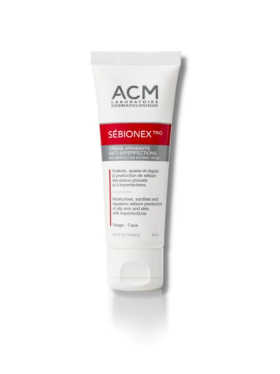 ACM Sebionex Trio Creme apaisante anti-imperfections 40ml - MaPara Tunisie