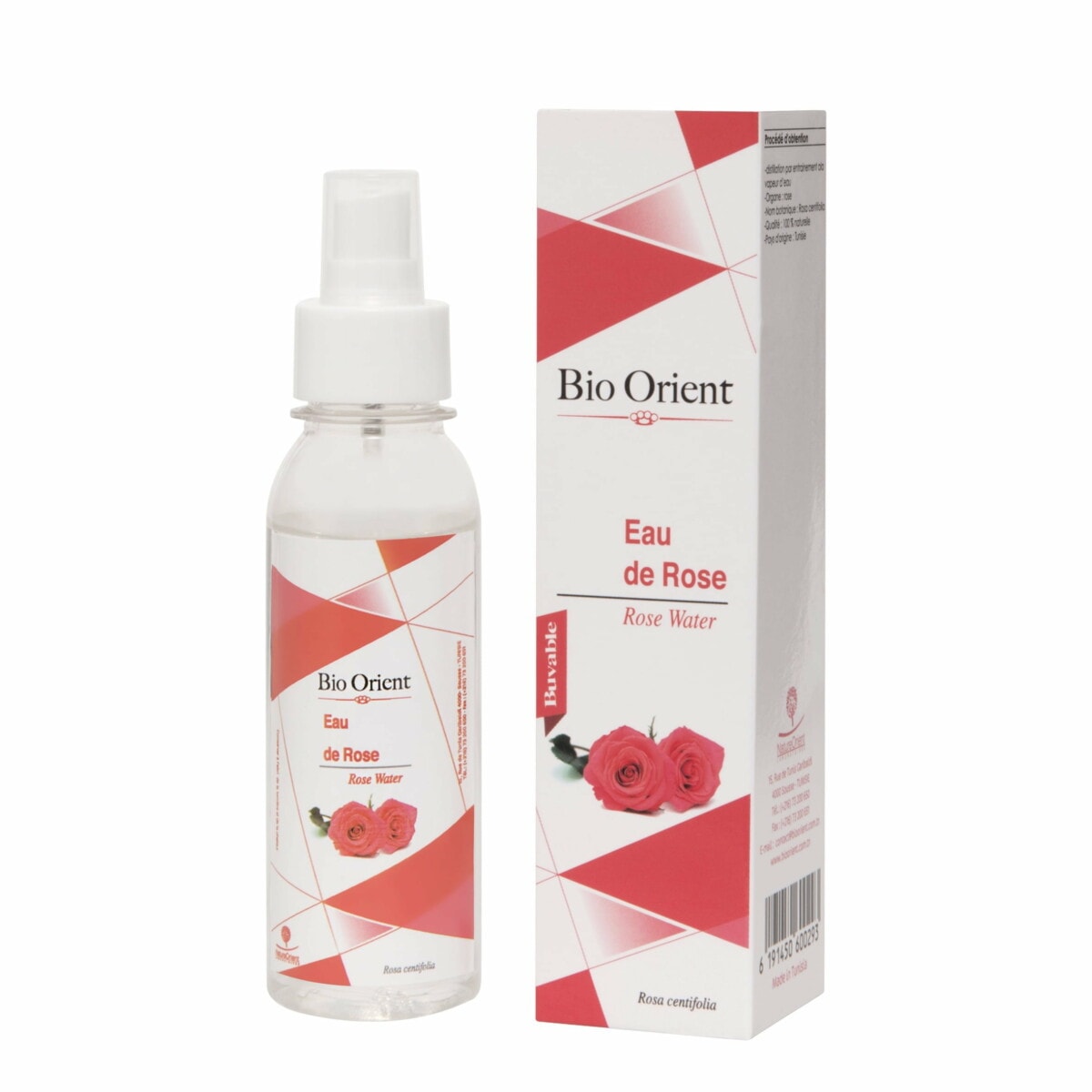 BIO ORIENT Eau de Rose 125ml - MaPara Tunisie
