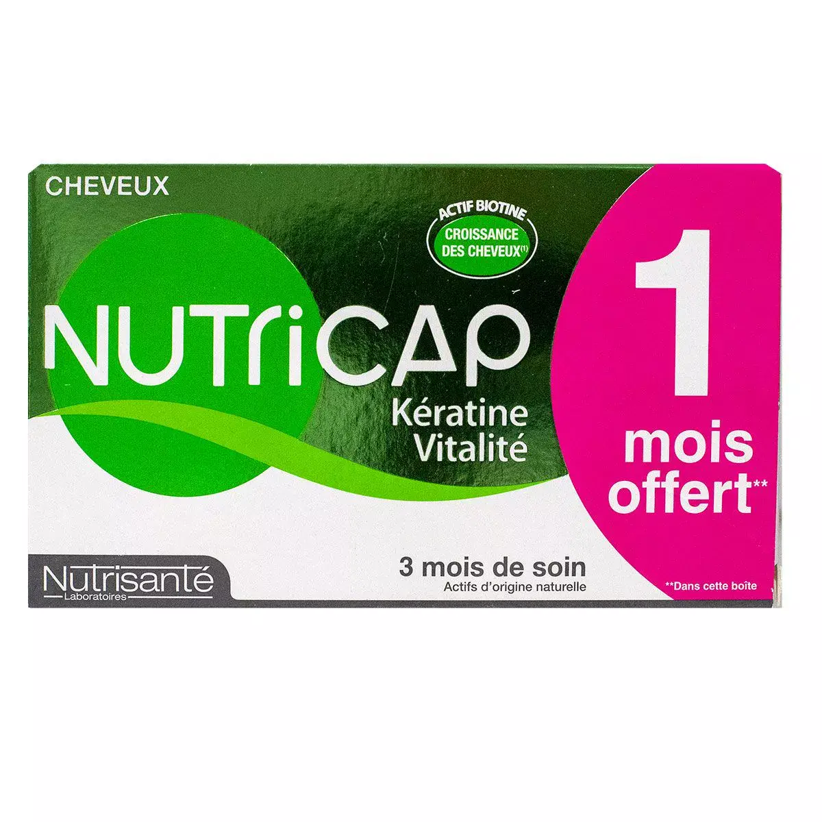 NUTRICAP Keratine Vitalite Cheveux 90 Capsules - MaPara Tunisie