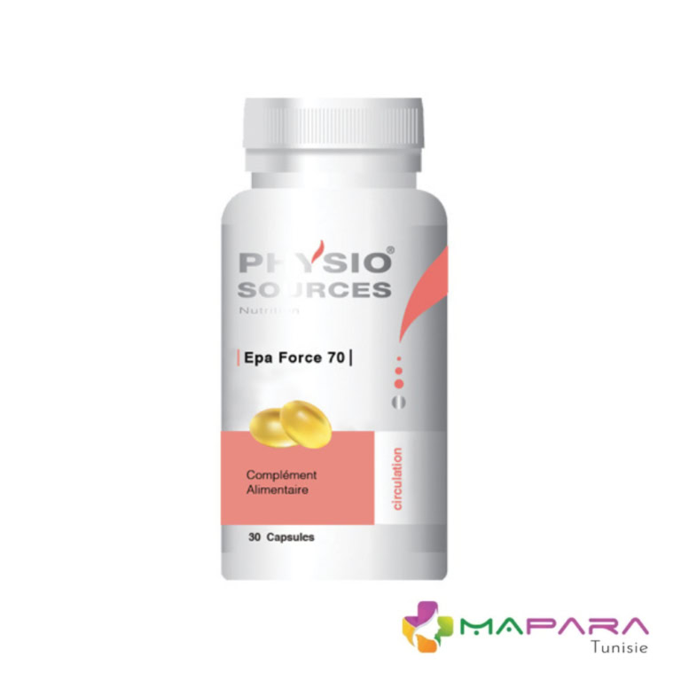 PHYSIOSOURCES EPA Force 70 30 Gélules - MaPara Tunisie
