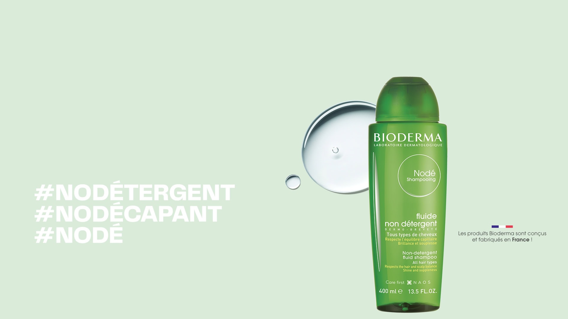 Bioderma Nodé Shampoing Fluide Non Détergent 200ml - MaPara Tunisie