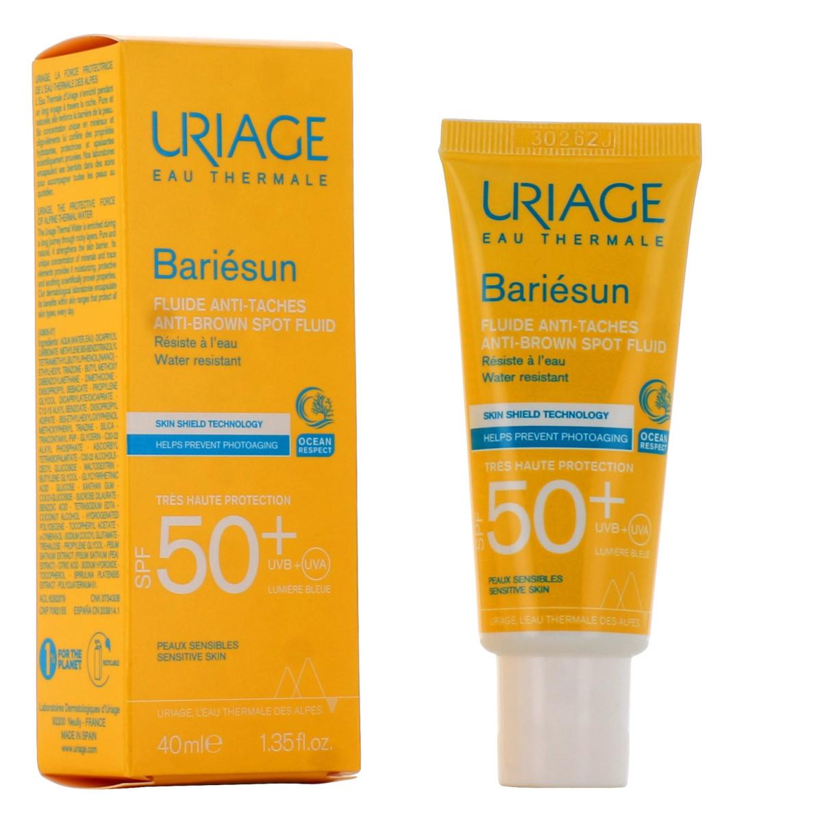 Uriage Bariesun Fluide Anti-Taches SPF50+ 40ml - MaPara Tunisie