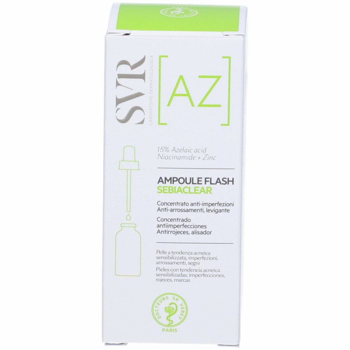 SVR Sebiaclear Ampoule Flash AZ 30ml - MaPara Tunisie