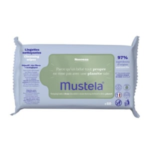 Mustela lingettes nettoyantes à l'avocat BIO 60 pièces - MaPara Tunisie