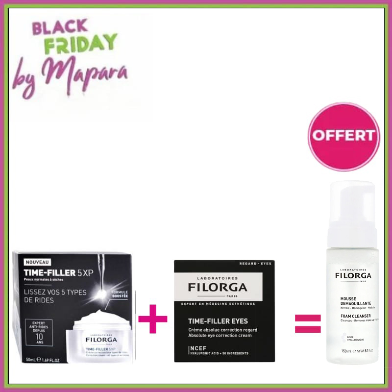 Filorga Time Filler 5XP Creme + Time Filler Eyes + Filorga Mousse ...