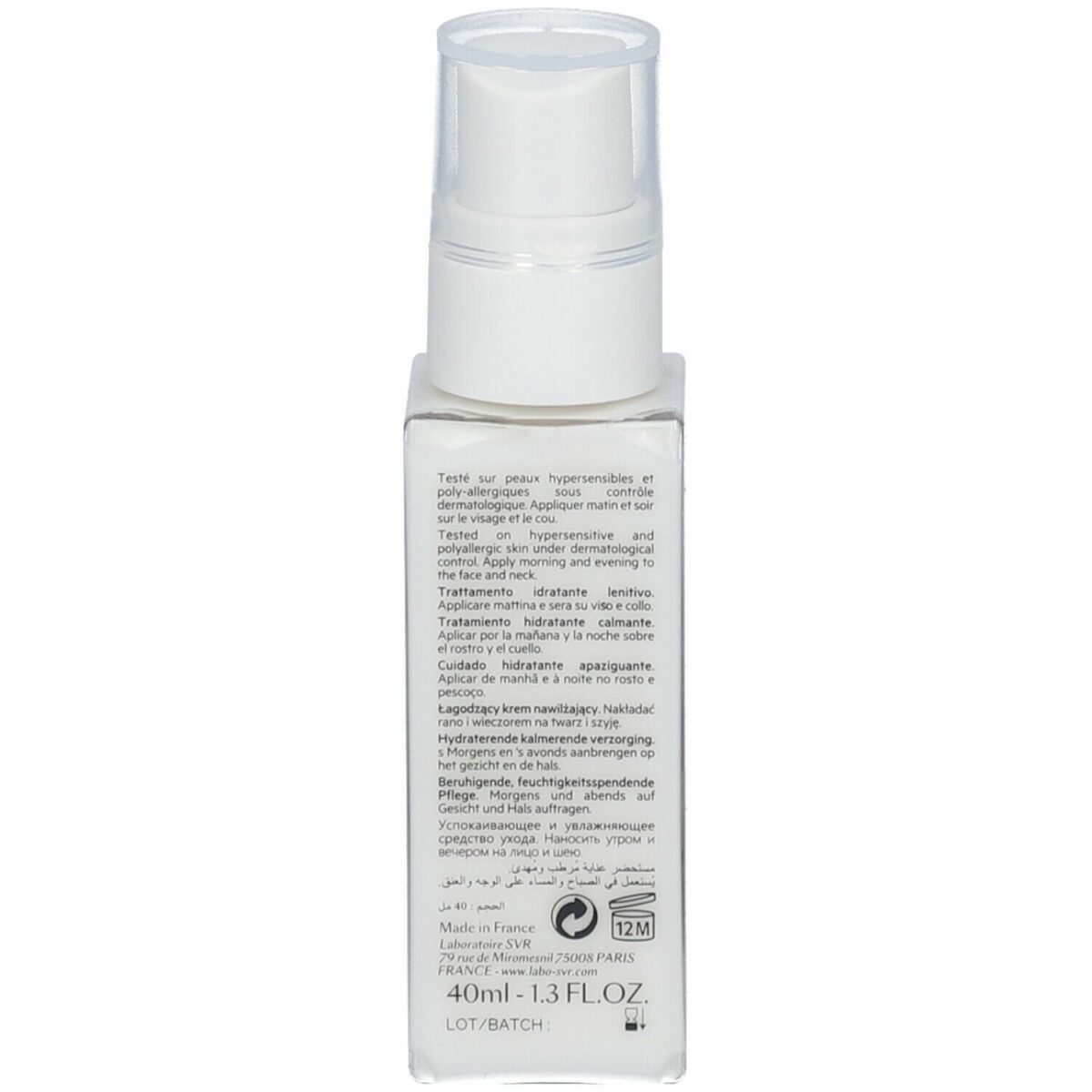 SVR Sensifine Hydra-Crème Soin Hydratant Apaisant 40ml - MaPara Tunisie
