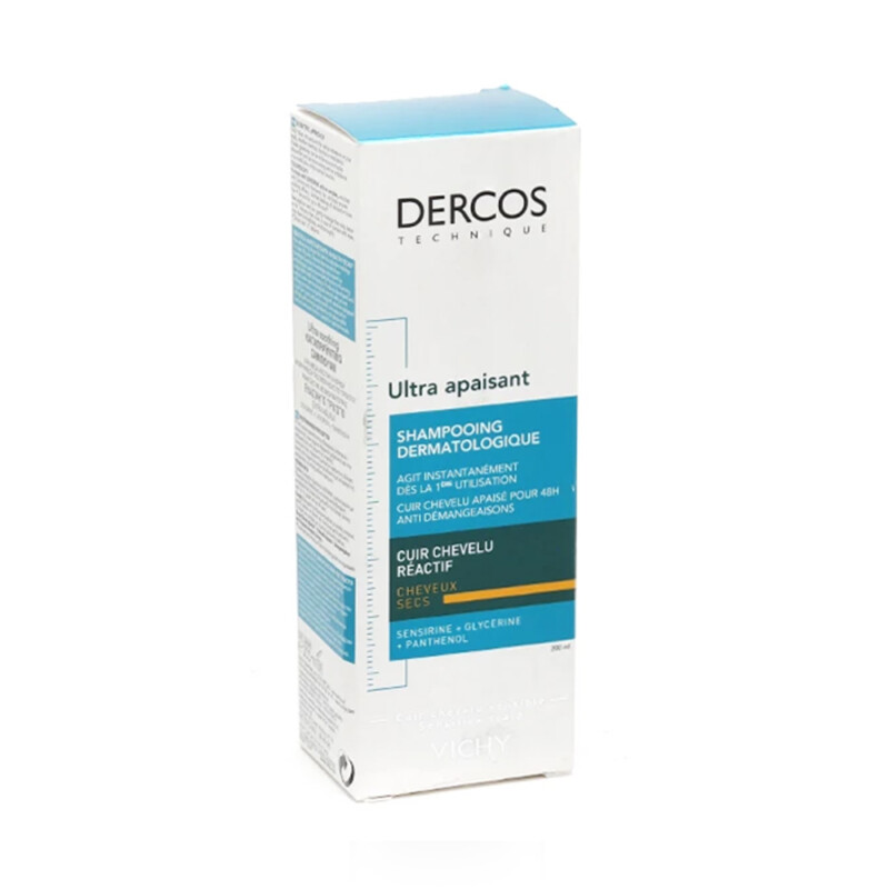 Vichy Dercos Ultra-Apaisant Shampooing Cheveux Secs - MaPara Tunisie