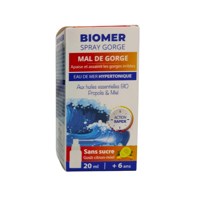 BIOMER Spray Gorge Eau De Mer Hypertonique 20ml - MaPara Tunisie