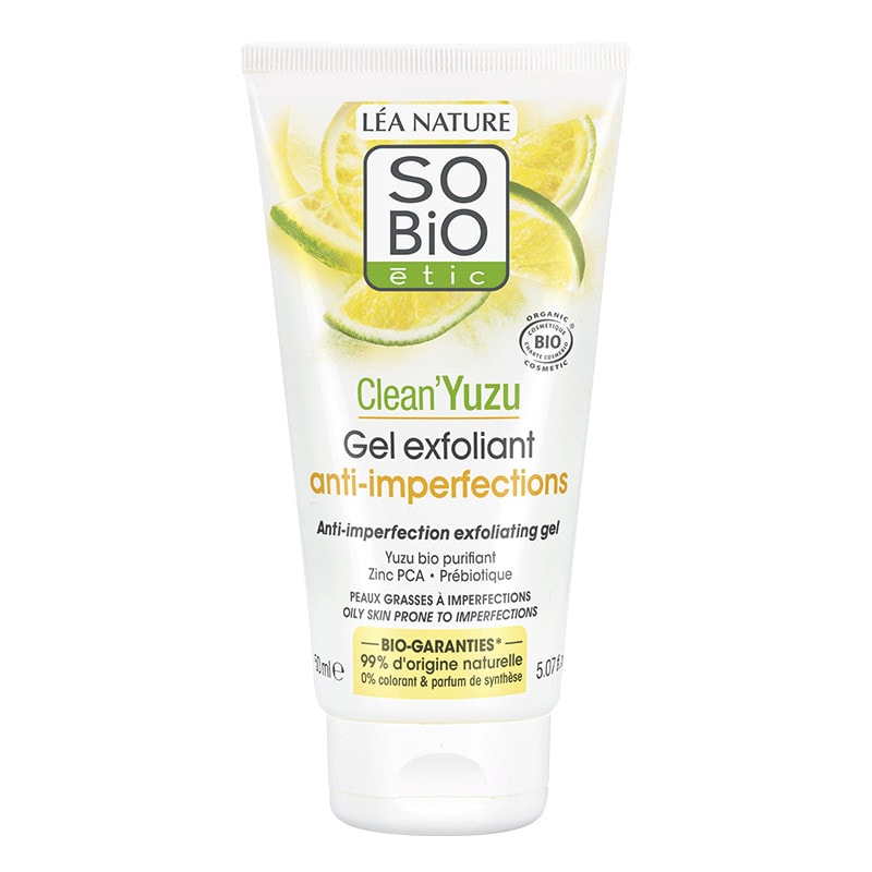 SO BIO Clean Yuzu Gel Exfoliant Bio 150ml - MaPara Tunisie