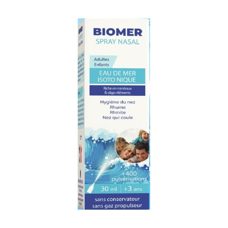 Biomer Enfant Adulte Spray Nasal Eau de Mer Isotonique 30ml - MaPara ...
