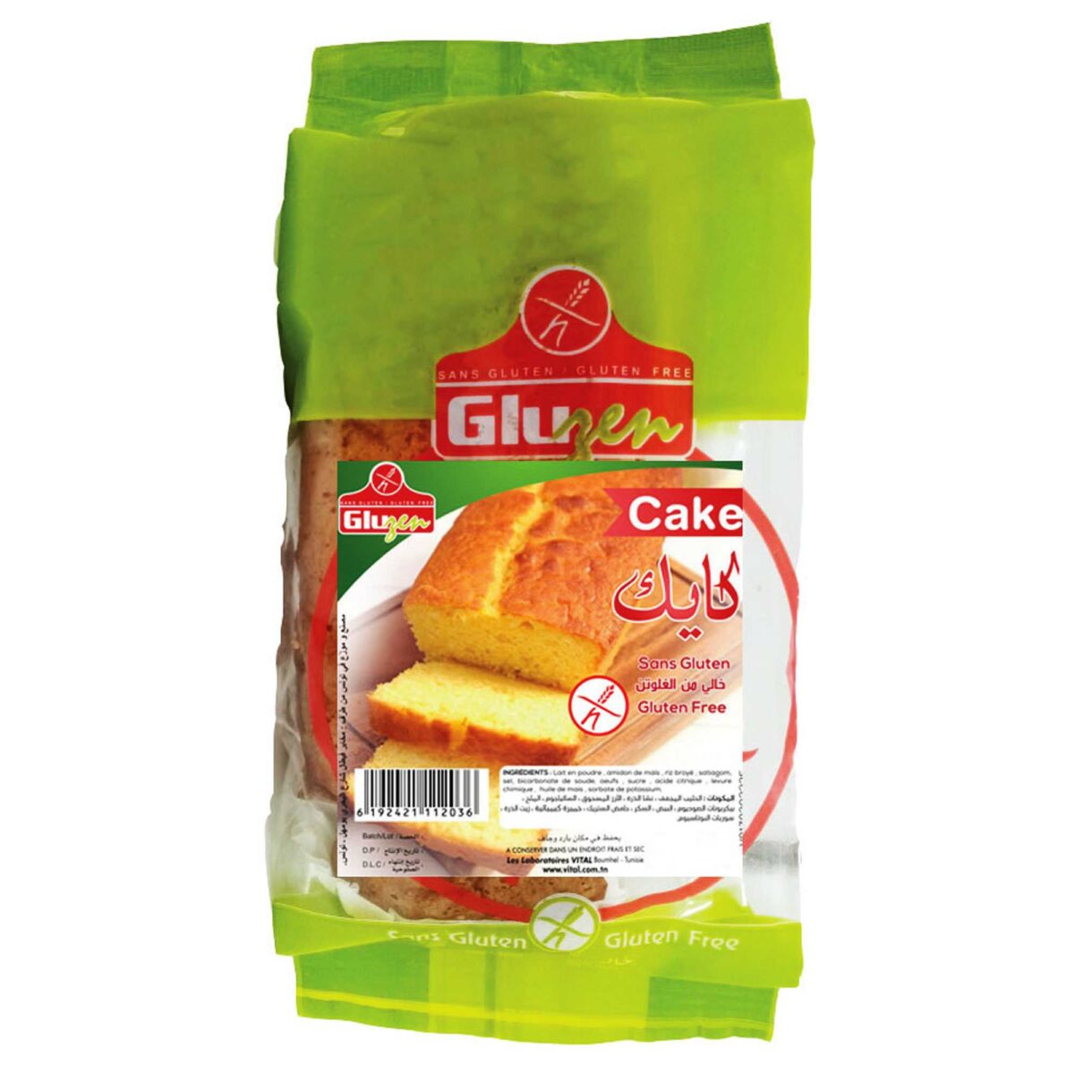 Gluzen Cake Sans Gluten 450g - MaPara Tunisie