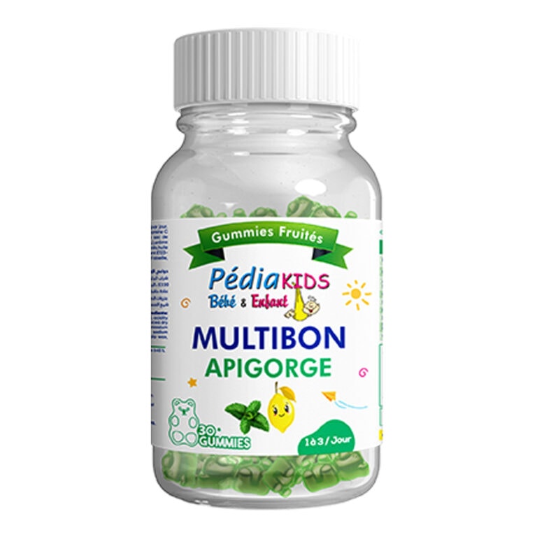 Pédiakids Multibon Apigorge 30 Gummies - MaPara Tunisie