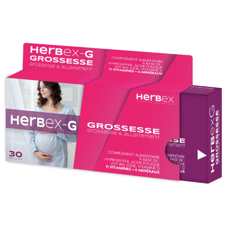 Herbex G Grossesse 30 Gélules - MaPara Tunisie