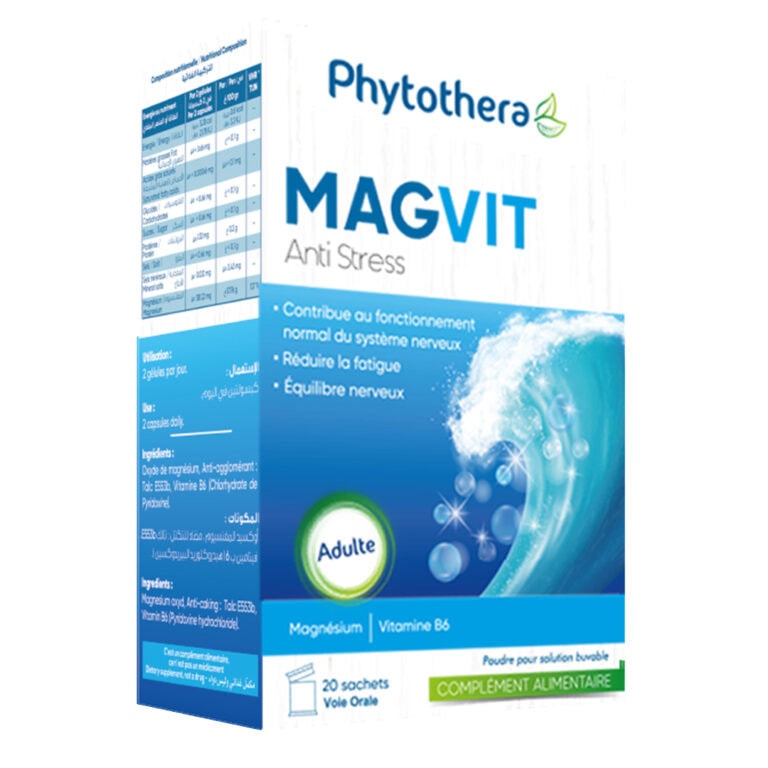 Phytothéra Magnesium Magvit 20 Sachets - MaPara Tunisie