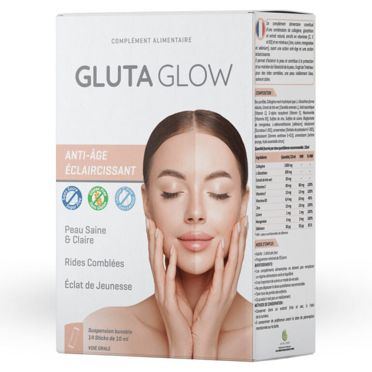 GLUTA Glow Suspension Buvable Anti-âge Eclaircissant 14 Sticks - MaPara ...