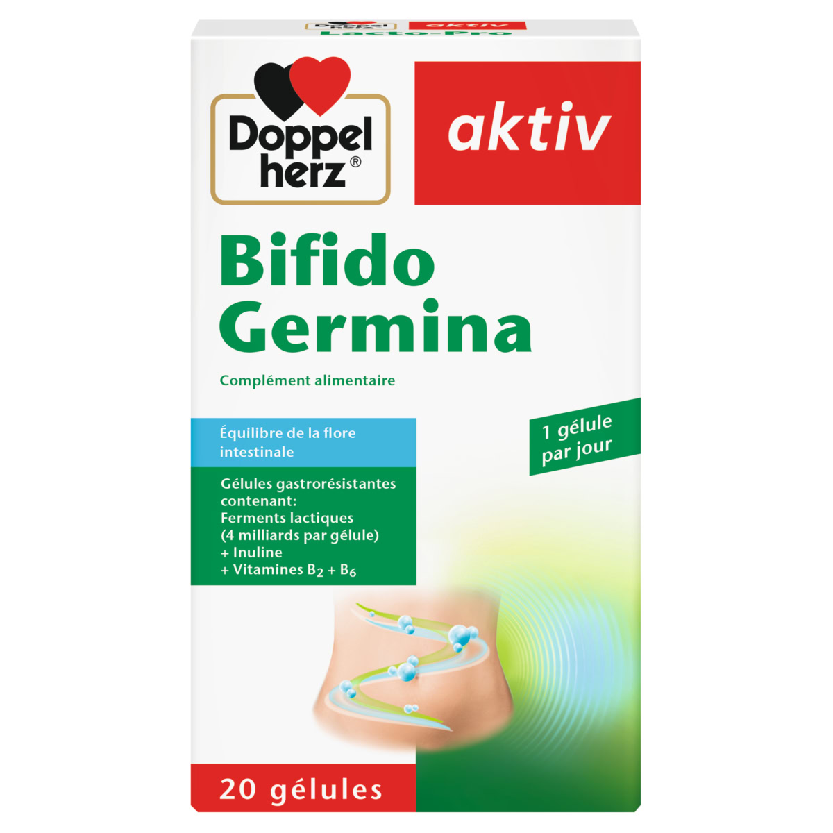 Aktiv Bifido Germina 20 Gelules - MaPara Tunisie