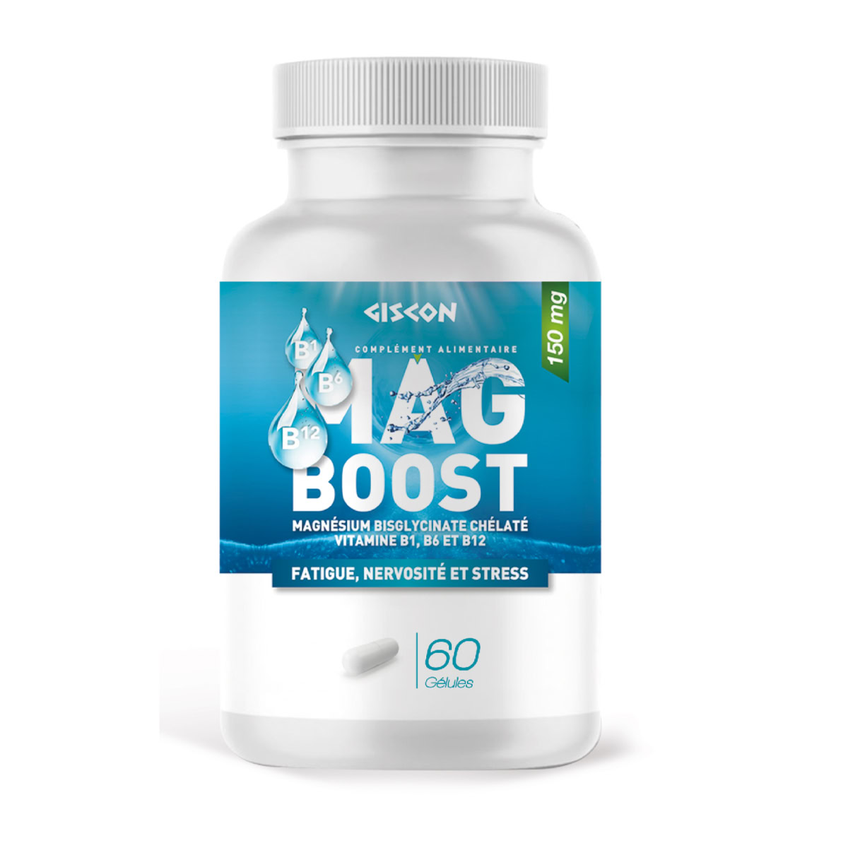 MagBoost Magnésium Bisglycinate 60 gélules - MaPara Tunisie