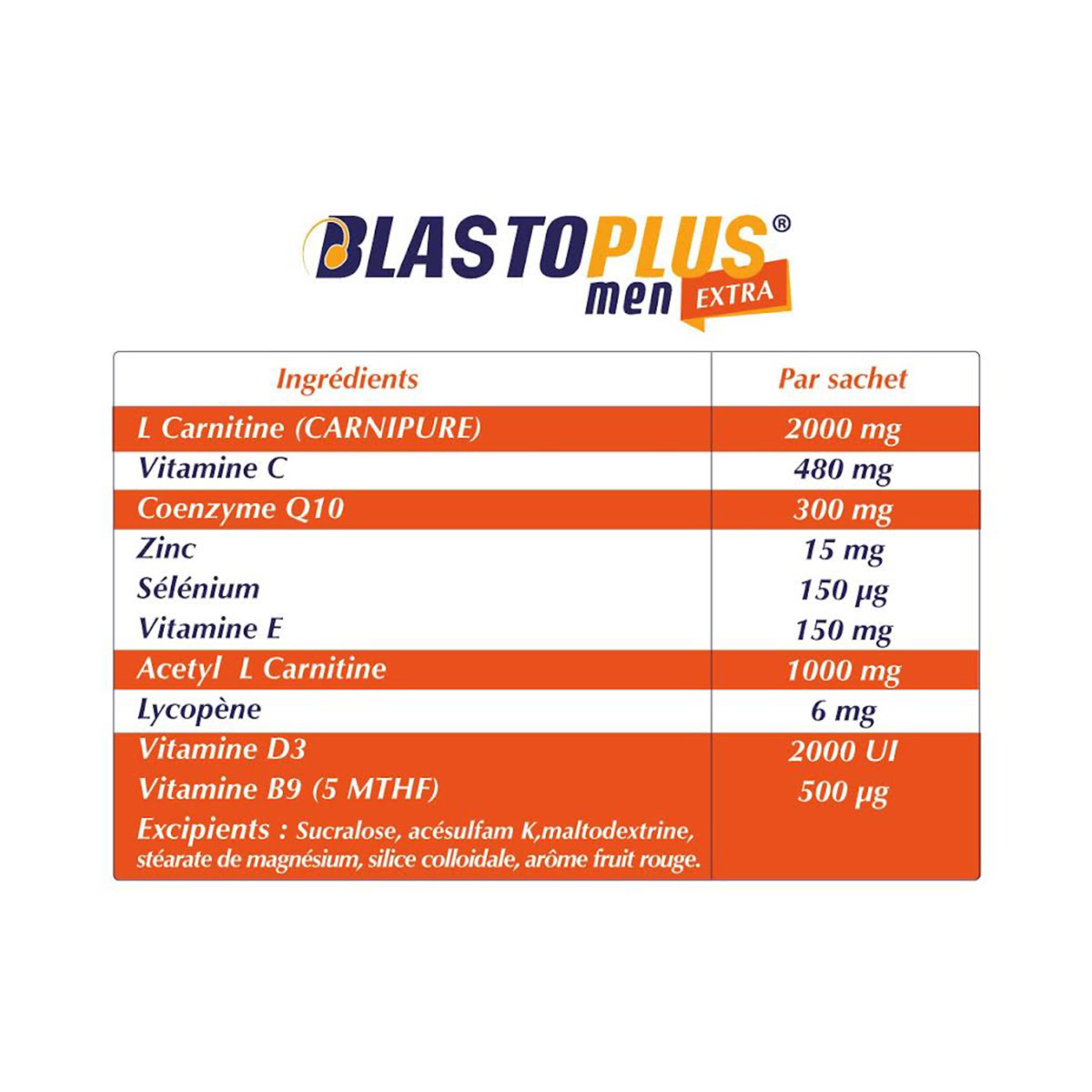 Blastoplus men Extra 30 sachets - MaPara Tunisie