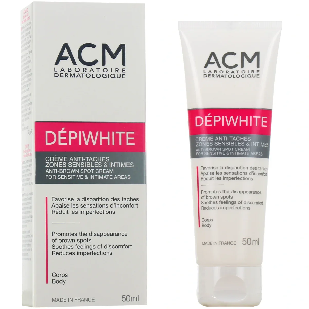 ACM Dépiwhite Crème Anti-Taches Zones Sensibles et Intimes 50ml - MaPara Tunisie