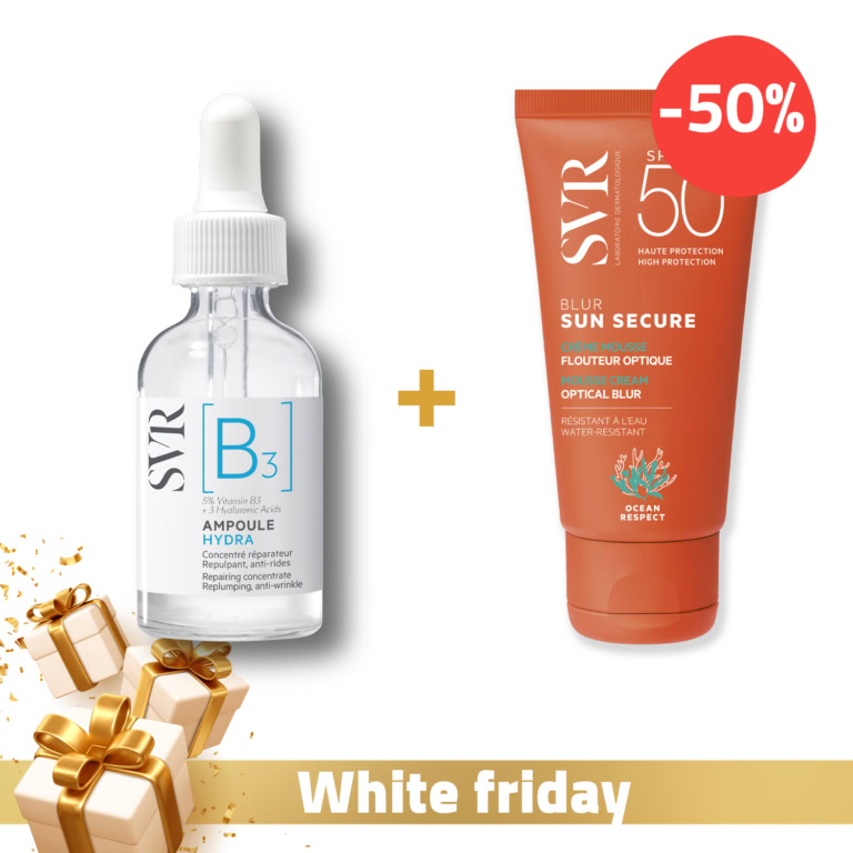SVR Sérum B3 HYDRA (Niacinamide) + SUN SECURE Blur SPF50 à -50% ...